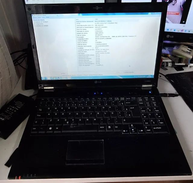 Note LG R580 - Core 2 Duo - Funcionando, Leia Descrição. (Usado ...