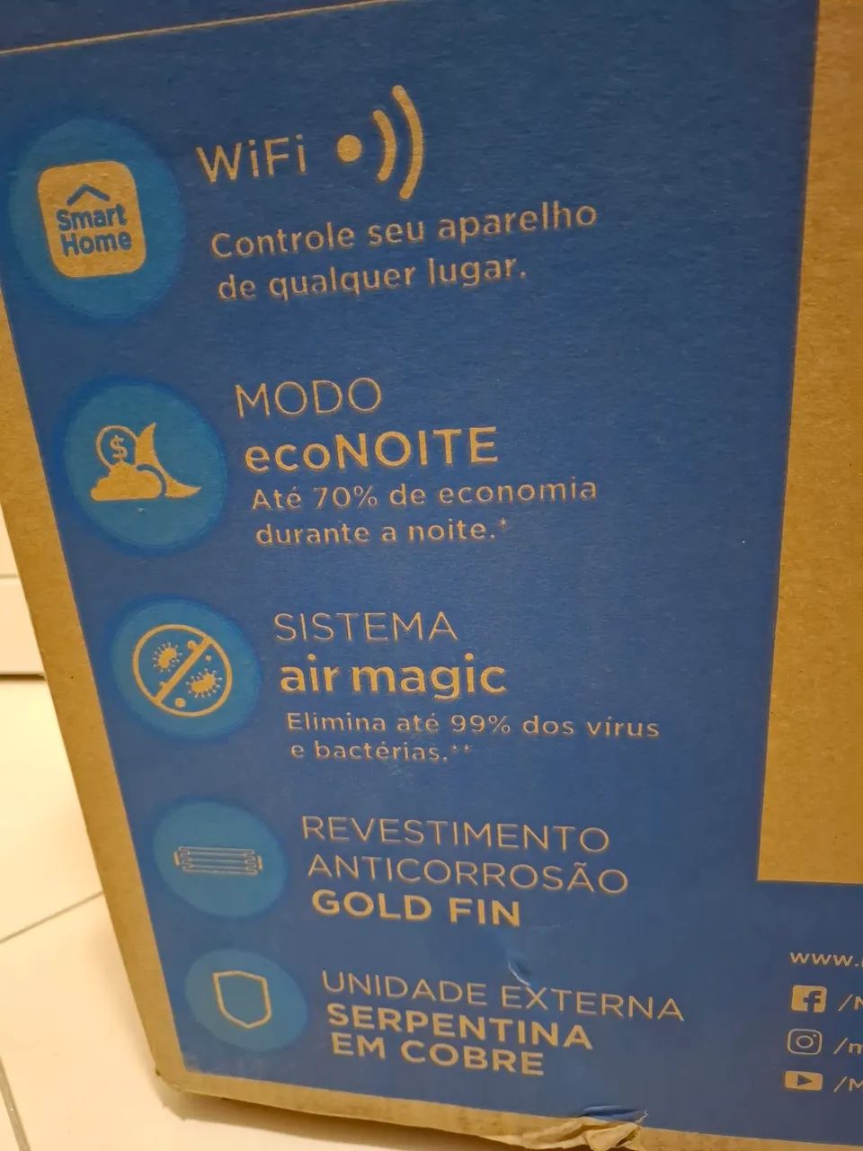 Split 9000 btu, inverter, Midea. Novo na caixa. - Ar-condicionados ...
