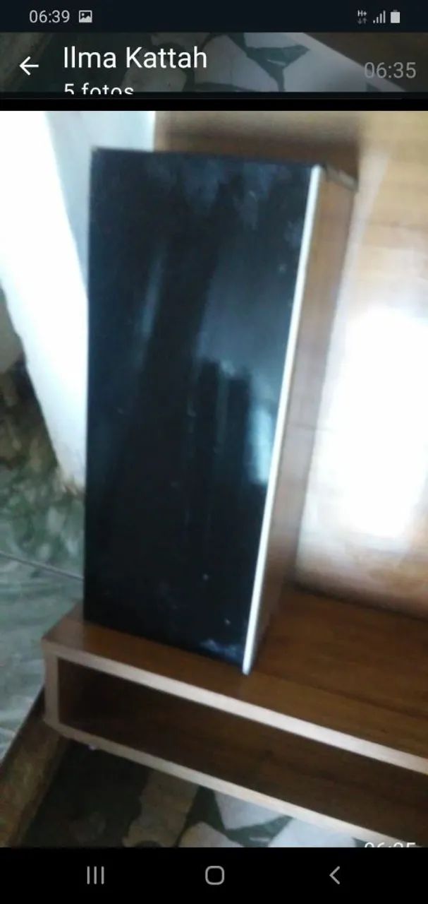 RAQUE LINDO PESADO para sua sala com armarinho encima embaixo - Racks e ...