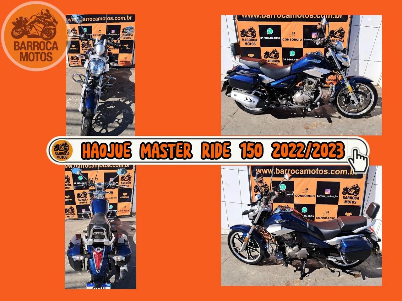 Motos HAOJUE MASTER RIDE no Brasil