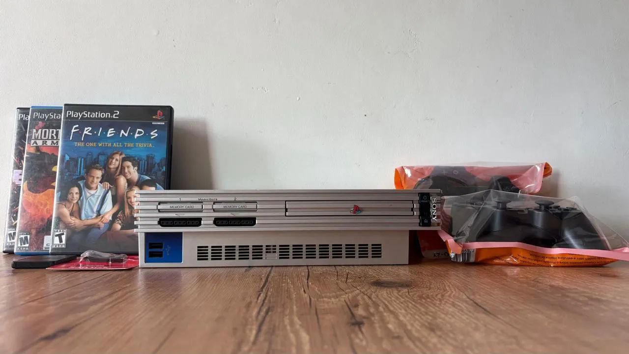 Playstation 2 Fat Com Modem Completo - Consoles de Vídeo Game - Xaxim ...