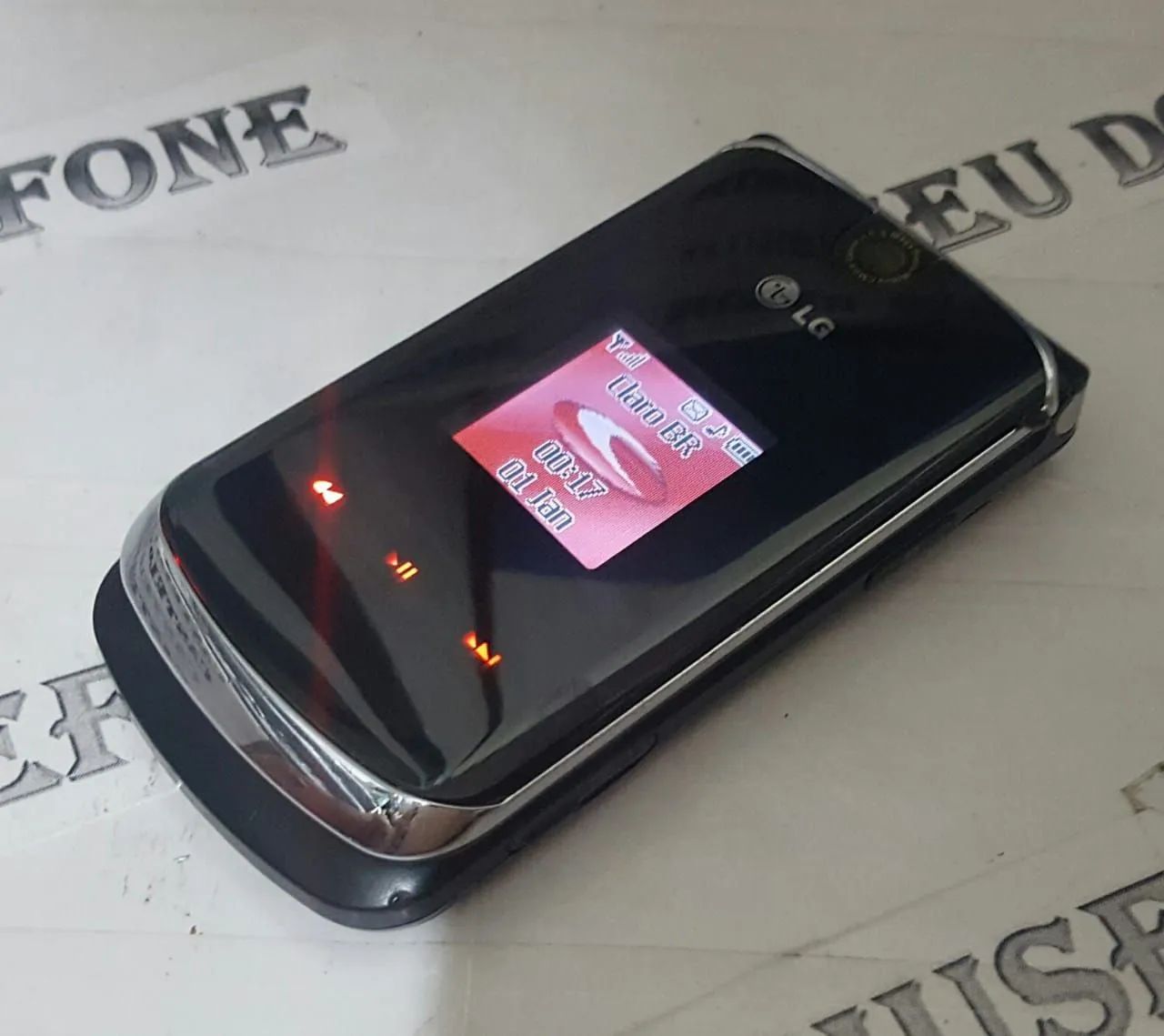 LG Black safira MG810 celular Flip antigo RELIQUIA 2004 - Antiguidades ...
