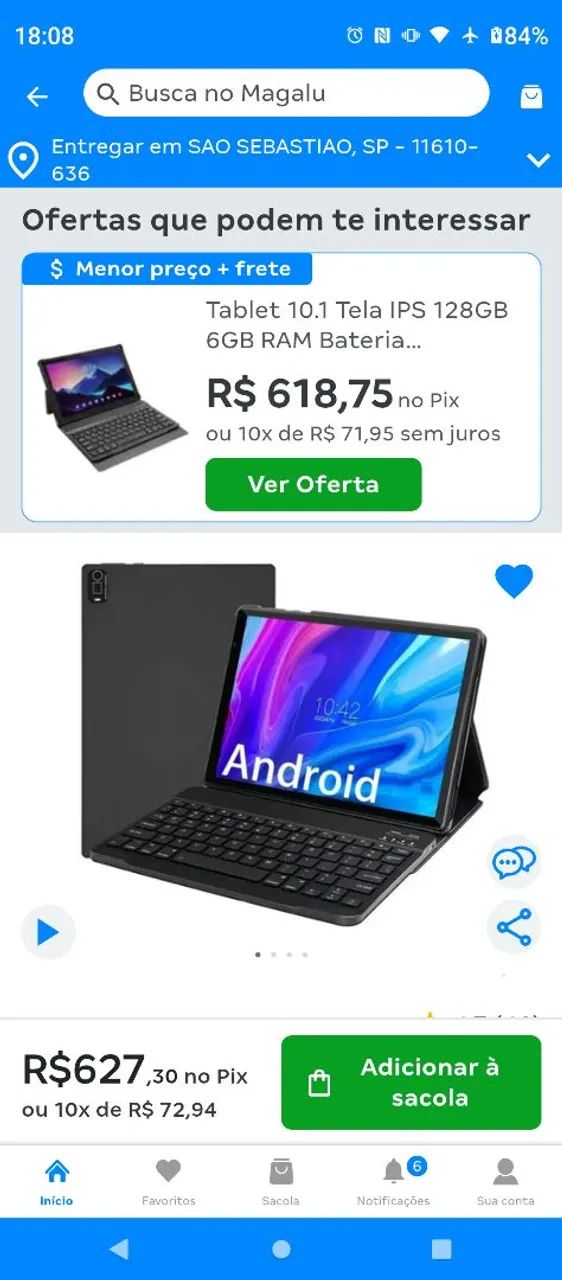 Tablet - Tablets e E-Readers - Olaria, São Sebastião 1472278201 | OLX