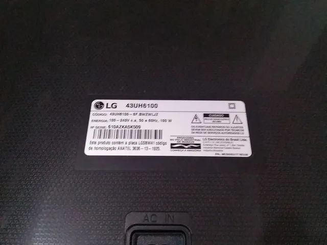 "tv lg 43uh6100" no Brasil