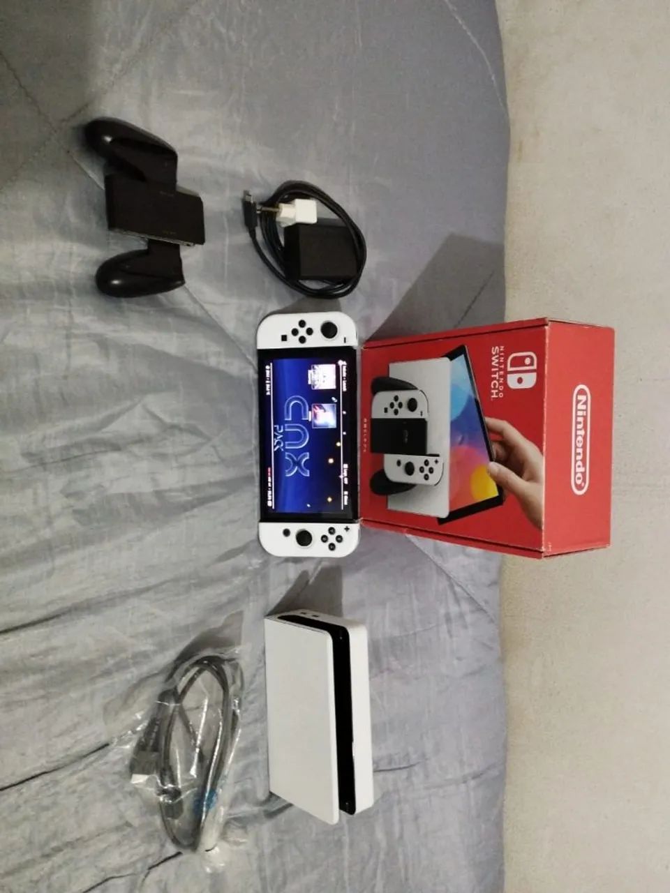 Nintendo Switch OLED Branco 256GB Destravado (Semi novo, Usado) - Consoles de Vídeo Game ...