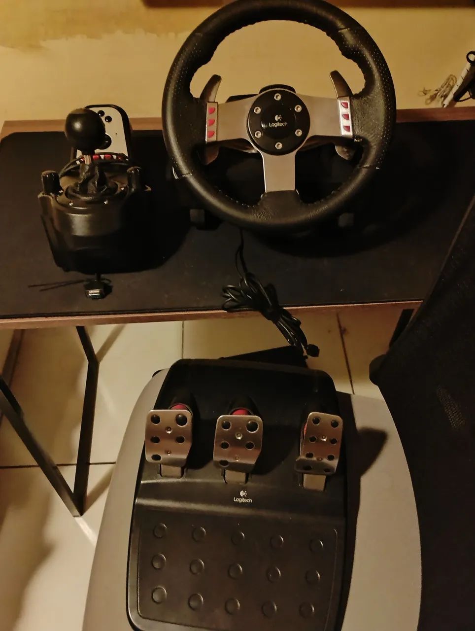 Volante Logitech G27 Driving Force C/ Pedal C/ Câmbio Ps2/Ps3/PC ...