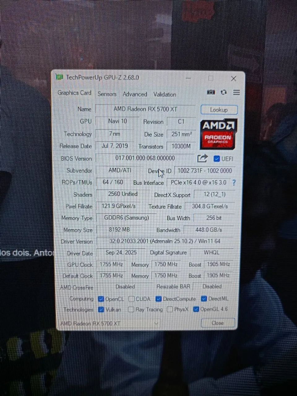 Placa de vídeo RX 5700XT 8 GB - Placas de Vídeo - Carlos Barbosa ...