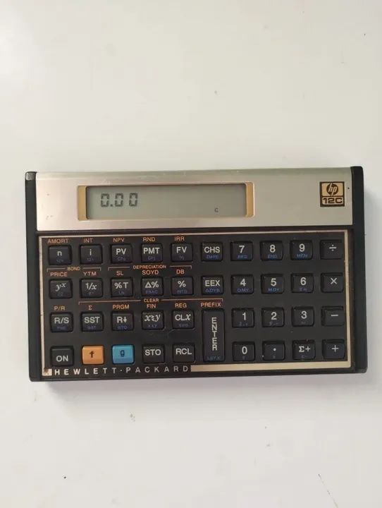 Calculadora HP 12 C semi nova com pouco uso - Itens Para Escritório ...