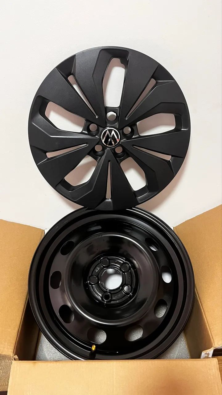 Rodas de ferro aro 16 novas com calotas nivus 2025 - Peças para carros ...