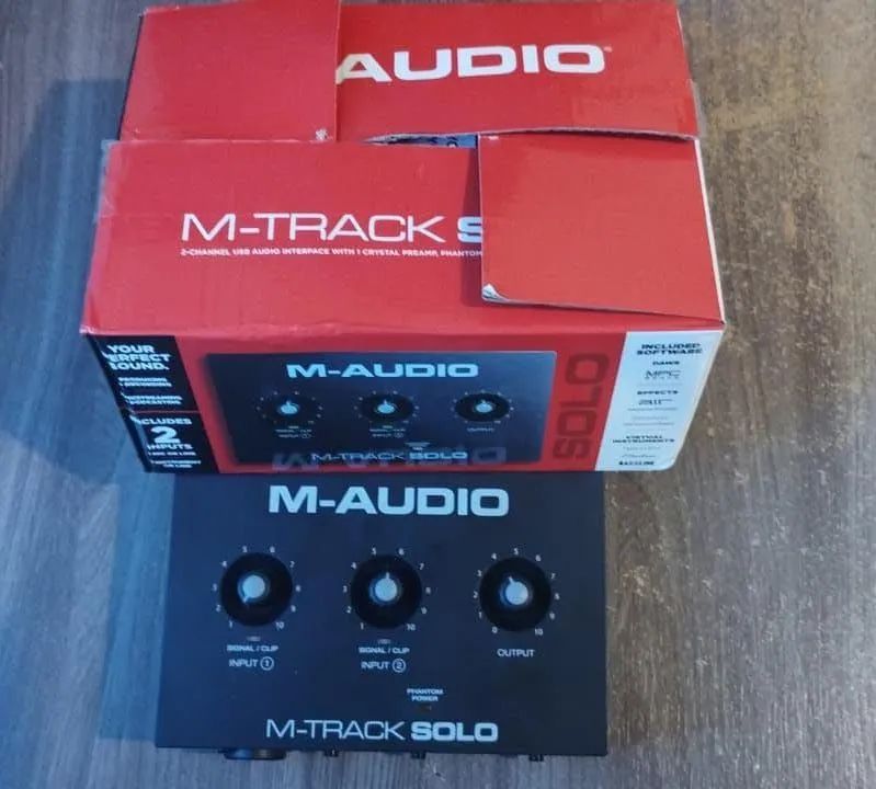 Interface de áudio M-Audio M-Trackn Solo - Equipamentos e Acessórios de ...