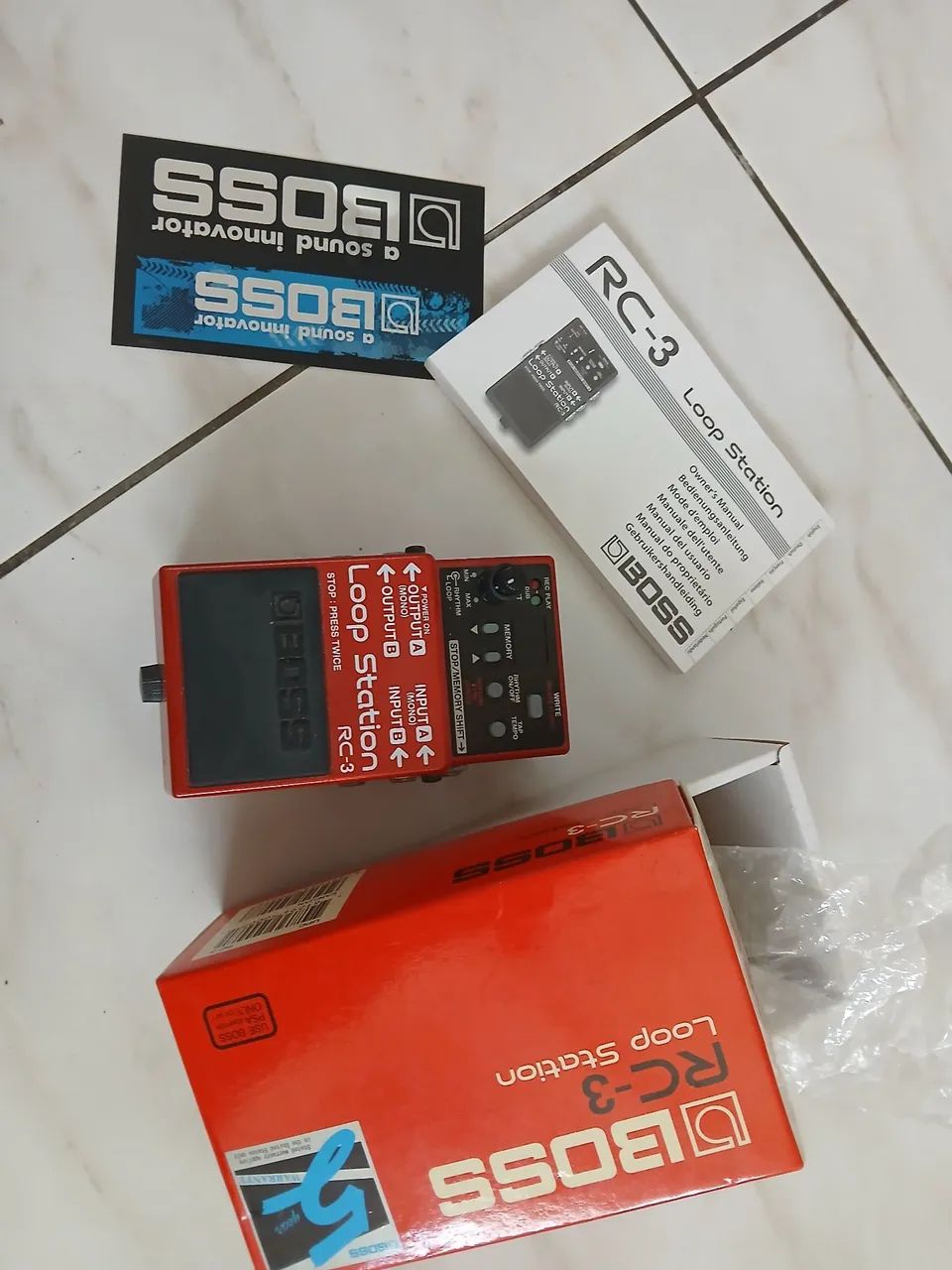 Pedal BOSS Loop station RC-3 novo na caixa - Instrumentos musicais ...