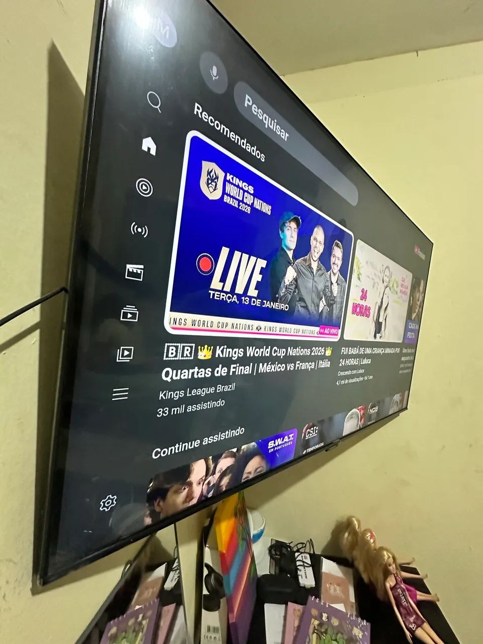 ? TV Samsung Smart 43? 4K UHD - UN43CU7700 | Ideal para Games - TVs ...