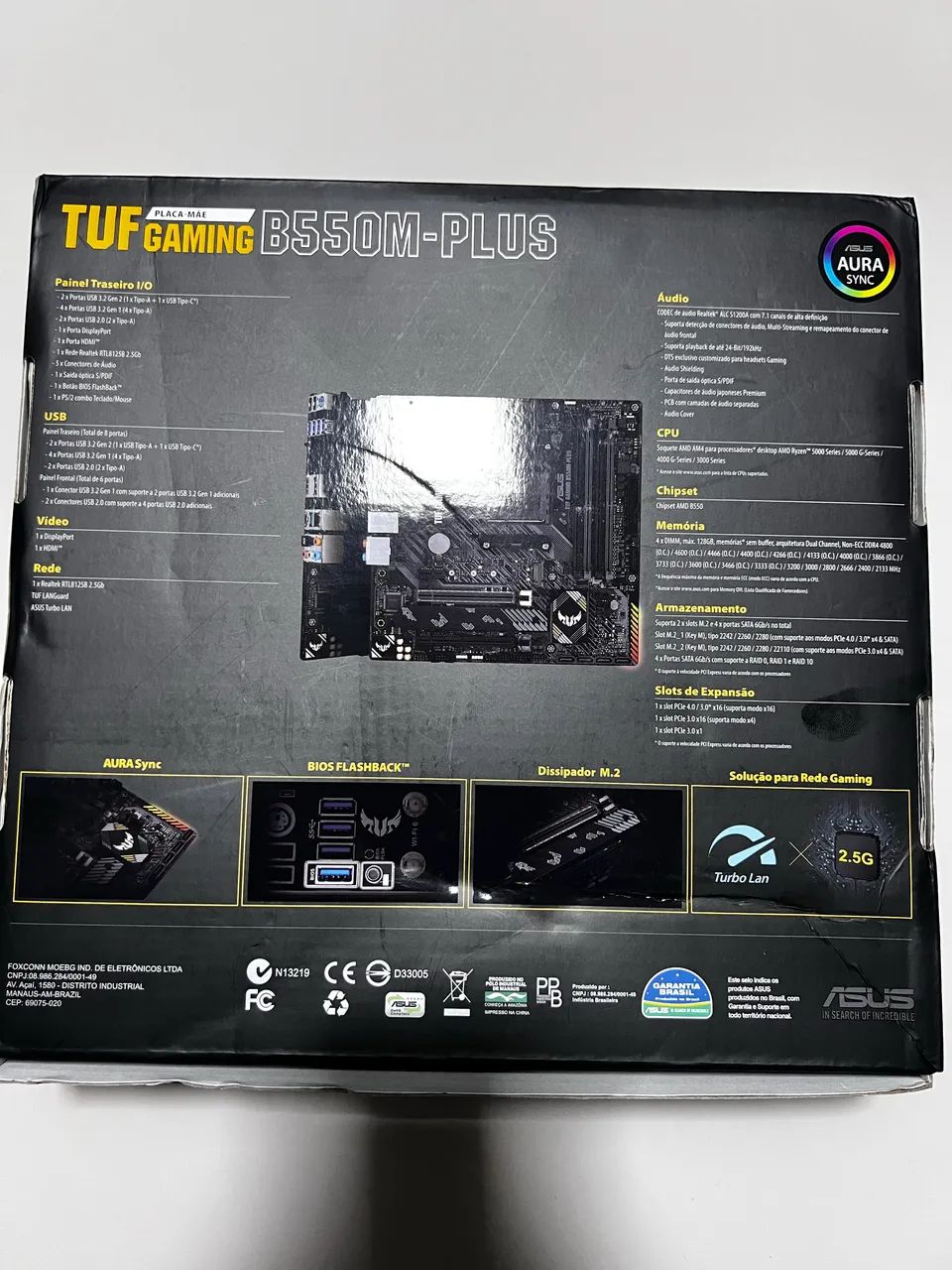 Placa mãe Asus tuf gaming b550M Plus - Peças de Hardware - Santa Maria ...