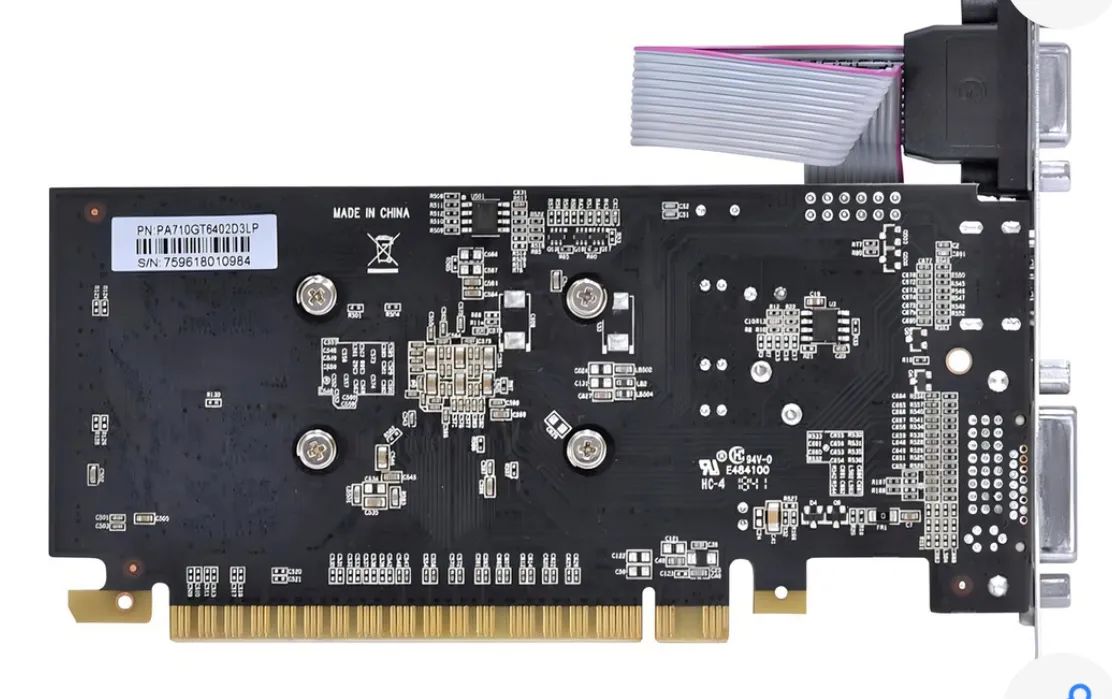 Gpu Nvidia Geforce Gt 710 2gb Ddr3 64bits Pcyes Pvgt7102gb - Peças de ...