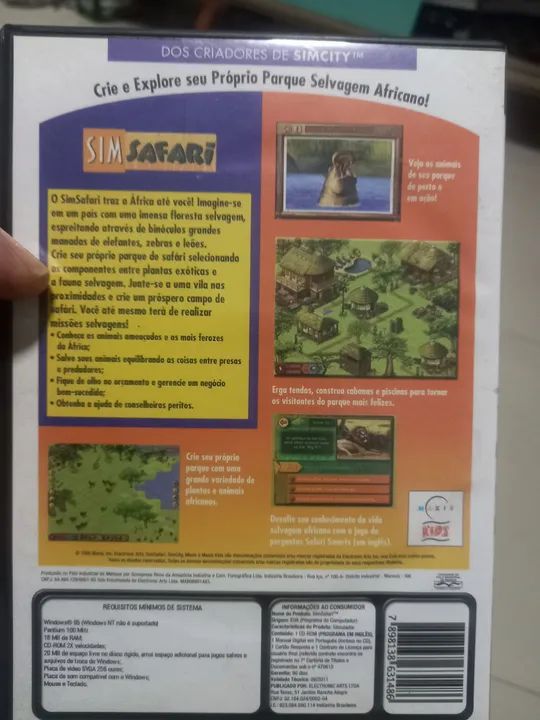 Sim Safari - Jogo de PC - CD-ROM - Jogos de Vídeo Game - Mirandópolis ...