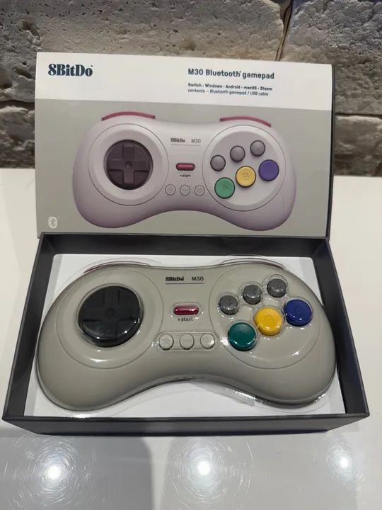 Controle 8BitDo M30 Bluetooth Nintendo Switch, PC, Android e Steam ...