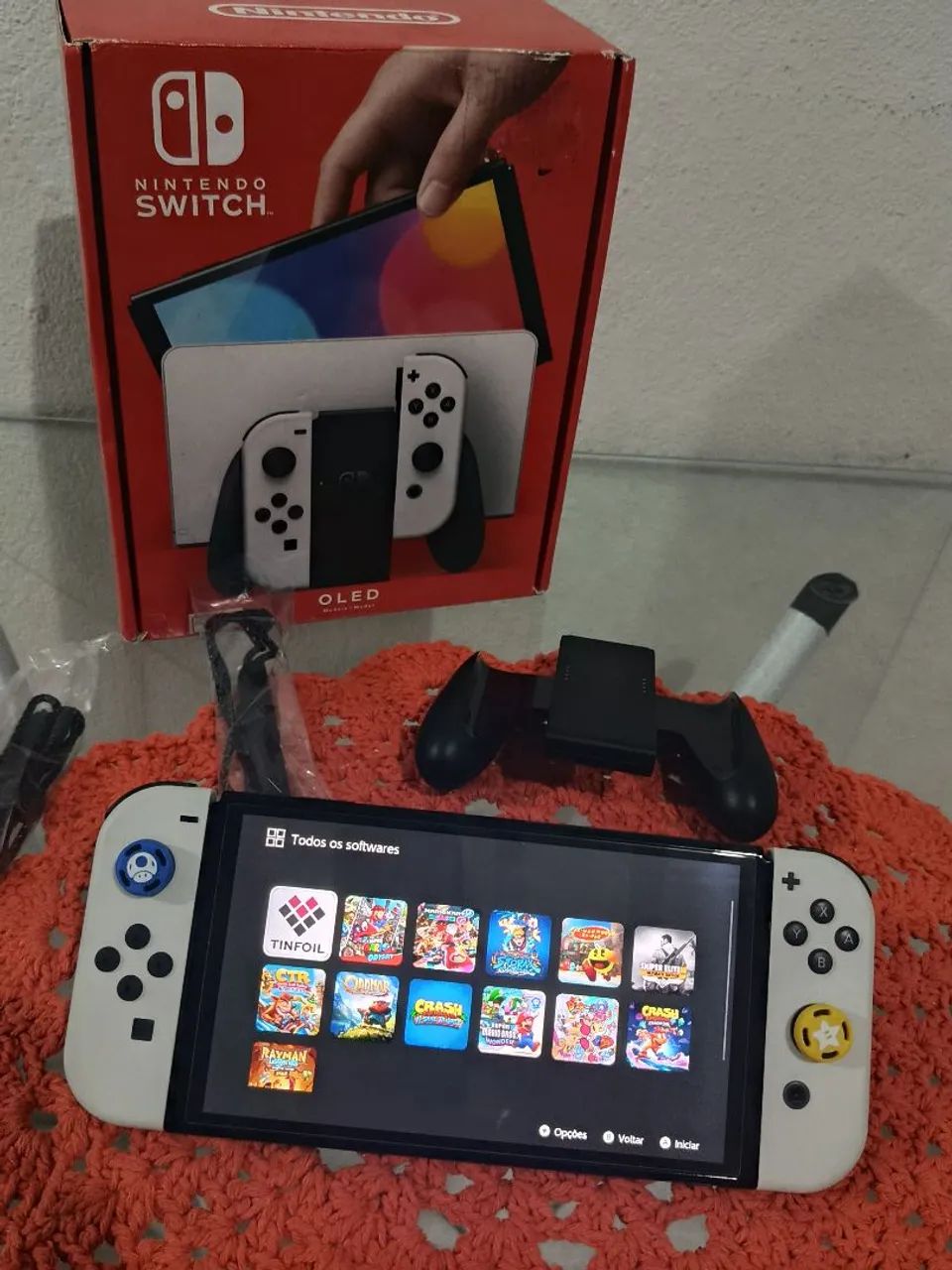 Nintendo switch com LED desbloqueado - Consoles de Vídeo Game - Ayrton ...