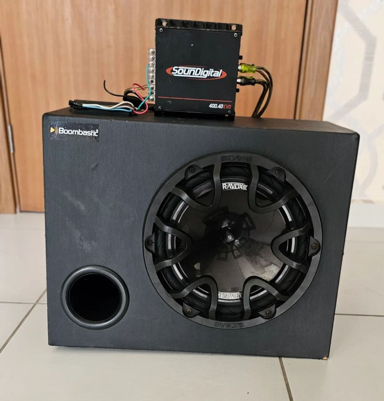 Caixa de Som Automotiva 12 Polegadas 200w mais amplificador 400w - Carros, vans e utilitários ...