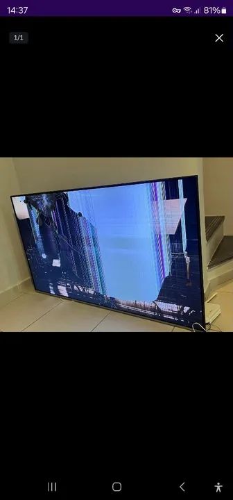 TV 65 polegadas 4k com tela quebrada - TVs - Sol Nascente (Parque Durval de Barros), Ibirité ...