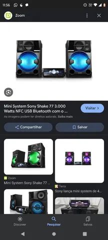 "som da sony shake 77" no Brasil