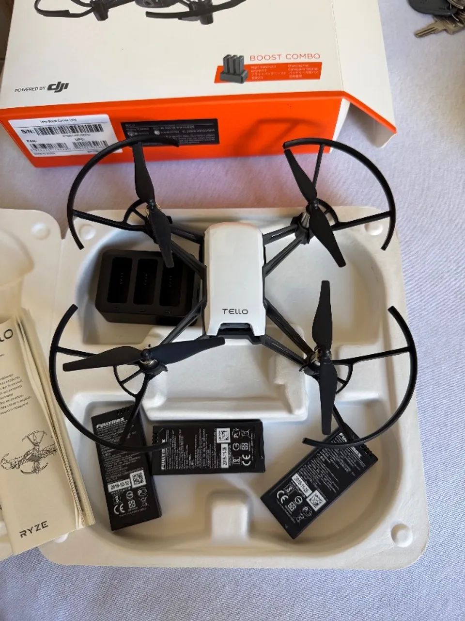 Drone DJI Tello leve mini 720P HD câmera dobrável não tripulada 100g ...