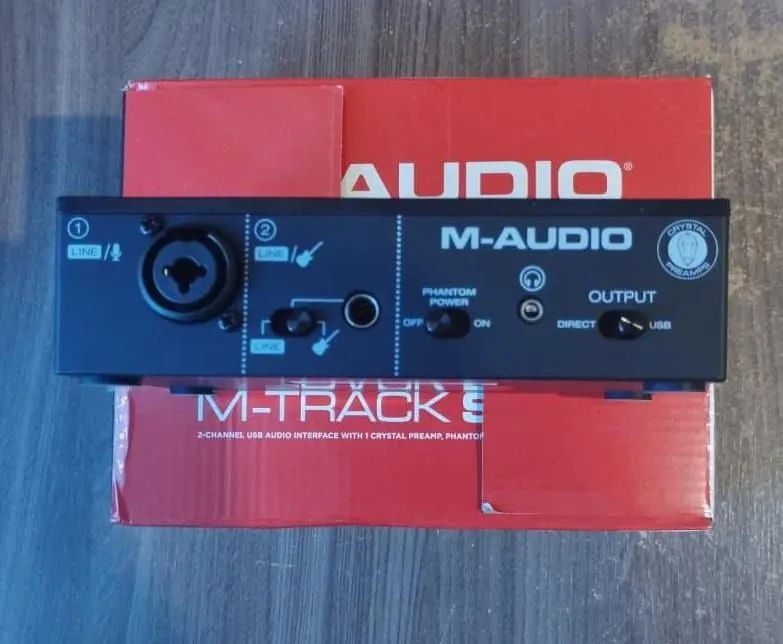 Interface de áudio M-Audio M-Trackn Solo - Equipamentos e Acessórios de ...