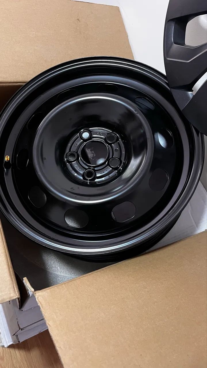 Rodas de ferro aro 16 novas com calotas nivus 2025 - Peças para carros ...