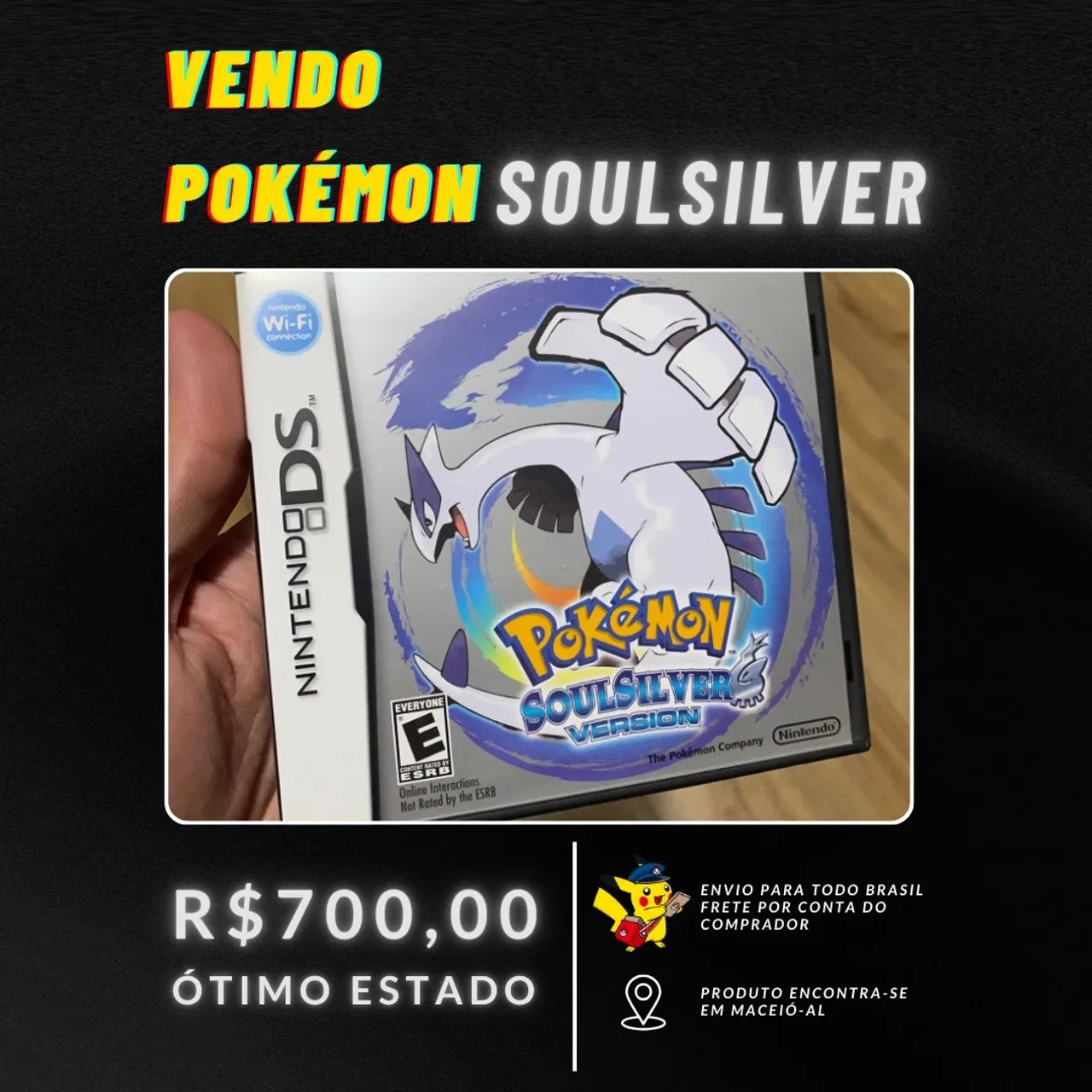 Pokémon Soulsilver - Jogos de Vídeo Game - Jatiúca, Maceió 1365066087 | OLX