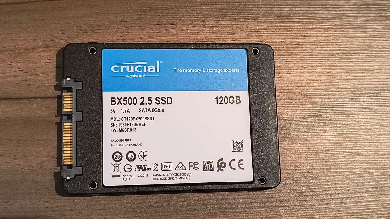 SSD Crucial BX500 120GB SATA 2.5 - Armazenamento - Brasilândia, São ...