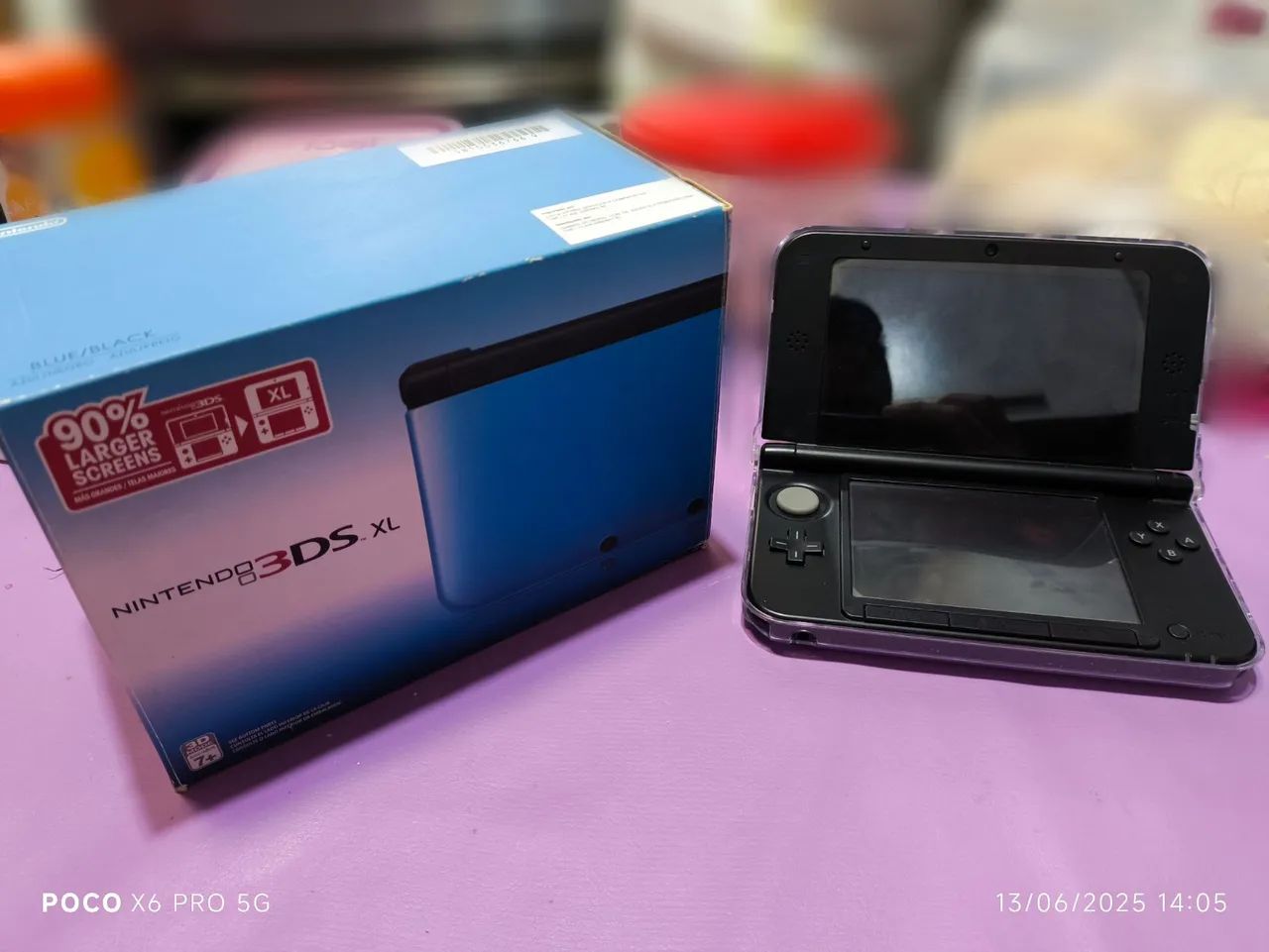Nintendo 3DS XL Azul Completo Desbloqueado com 64GB - Consoles de Vídeo ...