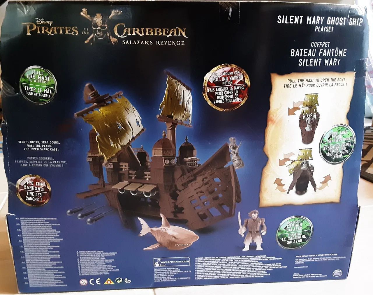 Navio Piratas do Caribe - A Vingança de Salazar + 08 bonecos ...