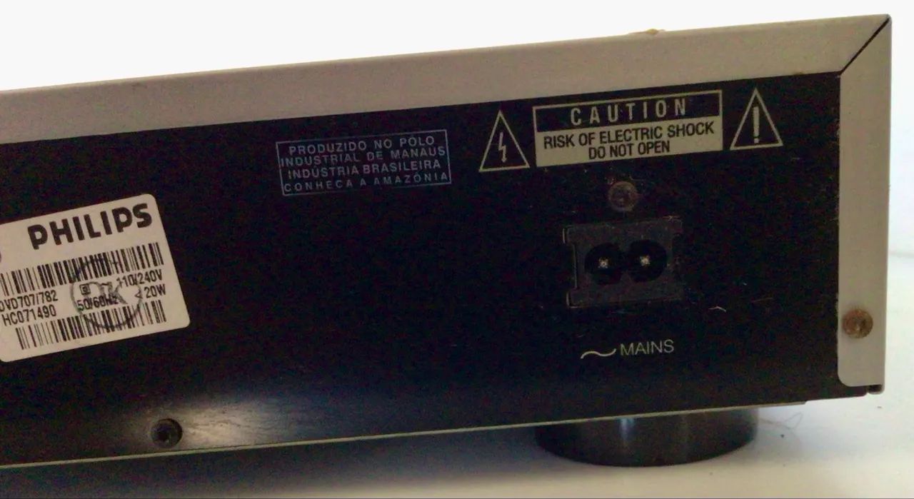 DVD Player Philips DVD707 Video CD CD MP3 Vintage Funcionando - DVD ...