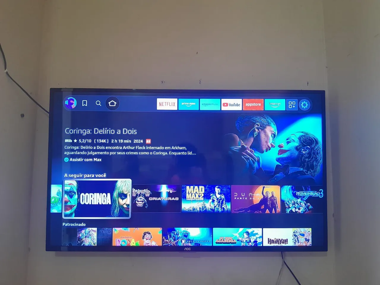 "tv aoc 47 polegadas" - TVs no Brasil