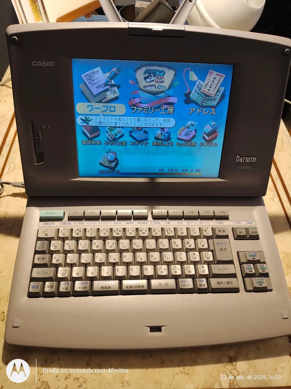 RARO Computador Portátil Casio Darwin CX-6000. 1980. funcionando perfeitamente. - Itens Para ...