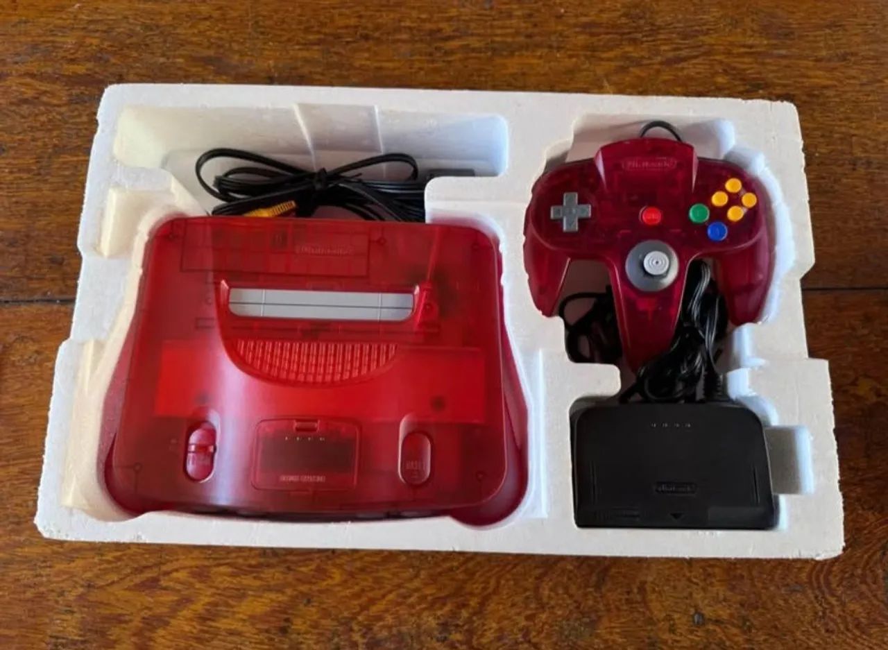 Nintendo 64 Clear Red CIB - Consoles de Vídeo Game - Cachoeirinha, Belo ...