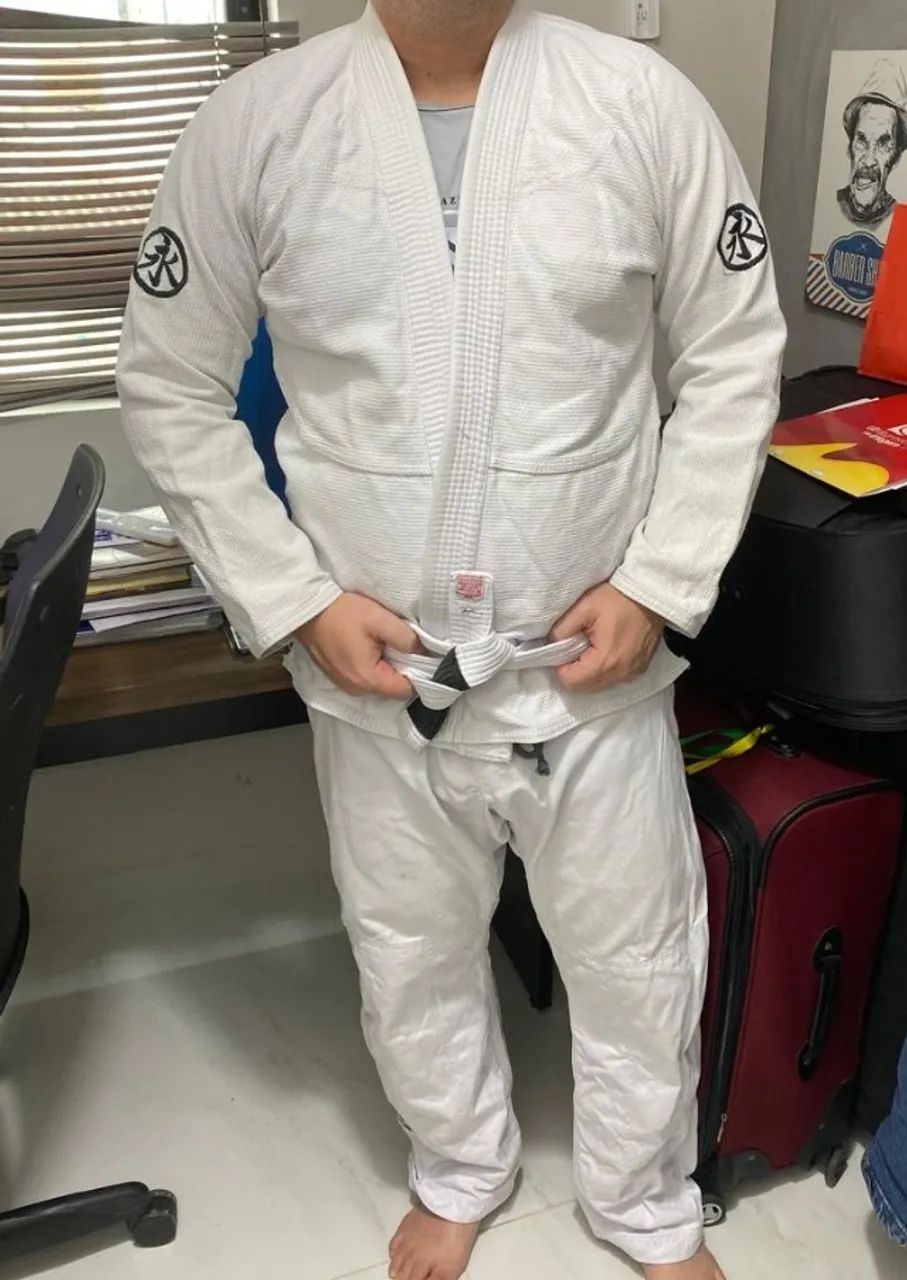 Kimono Jiu Jitsu Keiko Raça Tam 03 Branco - Ótimo estado - Roupas ...