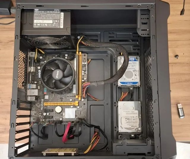 KIT GABINETE + PLACA MAE + PROCESSADOR + MEMORIA AMD AM4 - Peças de ...