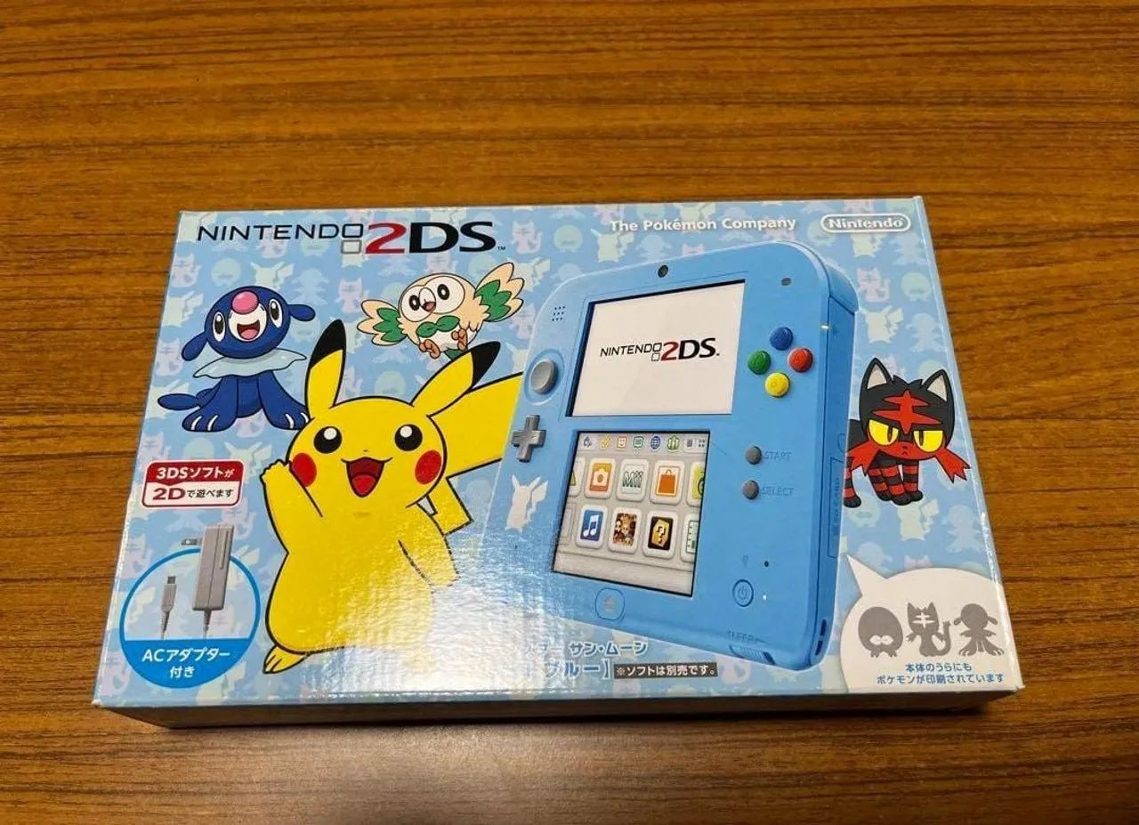 Nintendo 2DS Aqua Blue & Red + CD BÔNUS Pré-Venda Pokémon Center ...
