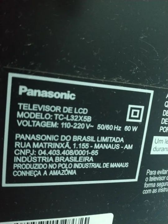 "televisao panasonic 32 polegadas" no Brasil