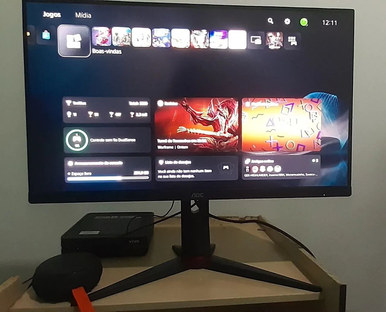 Monitor Gamer AOC 24 polegadas Full HD 144Hz - Monitores - Vila ...