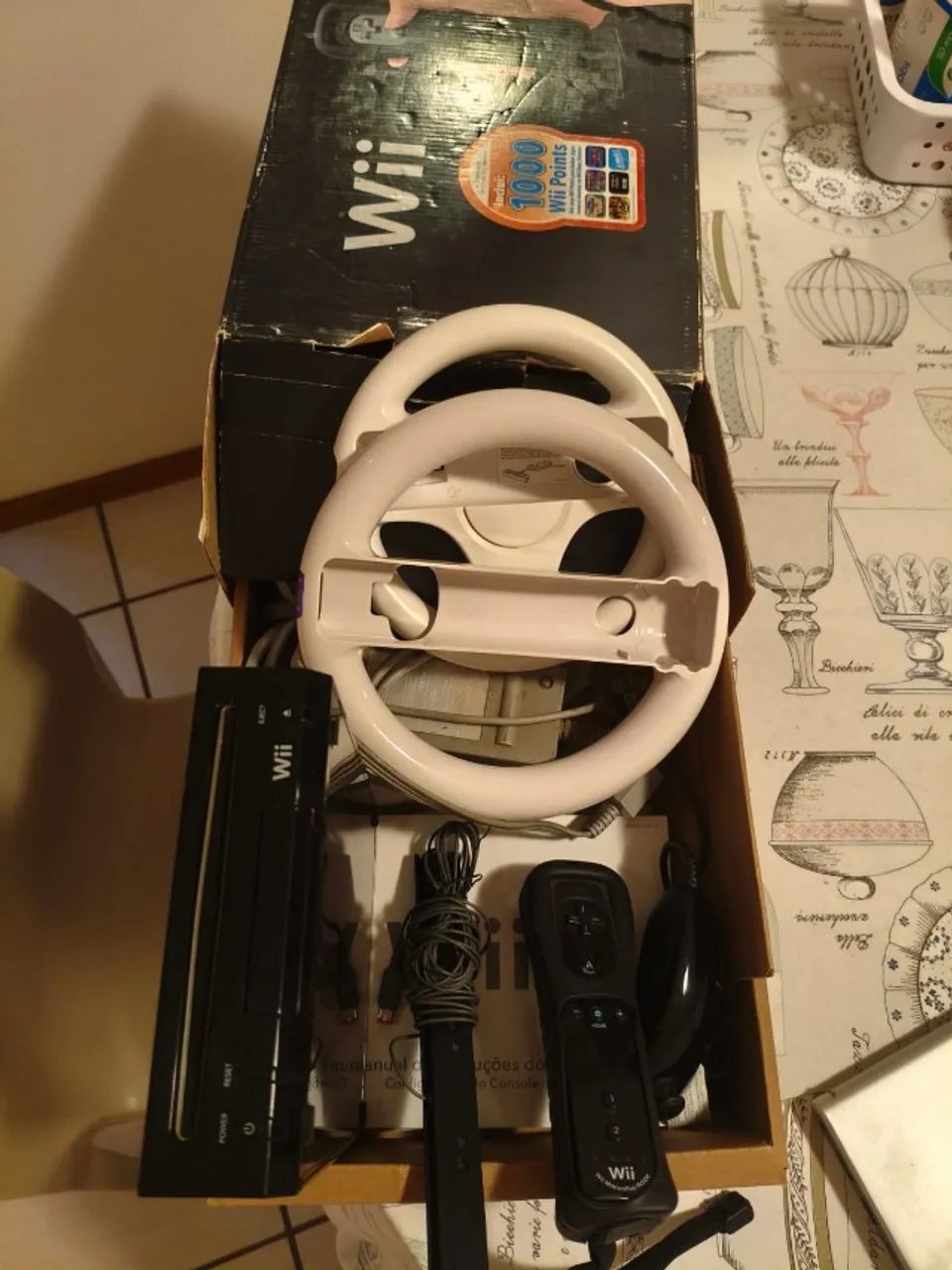 Conjunto de Jogos do WII + console + controles + volantes - Jogos de ...