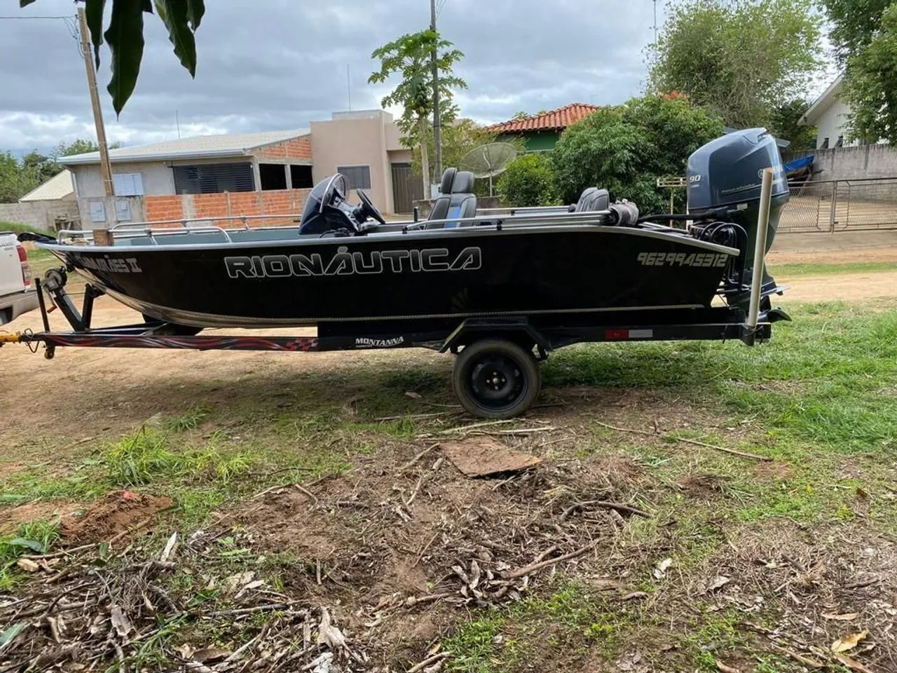 Lancha Rio Náutica 17 pés com motor Yamaha 90hp com carreta - Barcos e ...