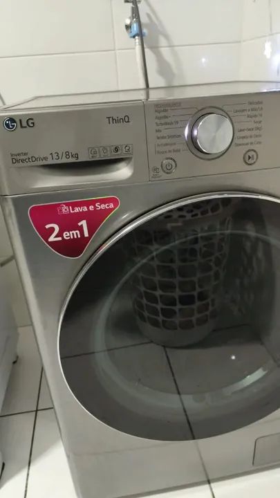 Lava e Seca LG 13kg Direct Drive - 2 em 1 - Máquinas de Lavar e Secadoras - Guatupê, São José ...