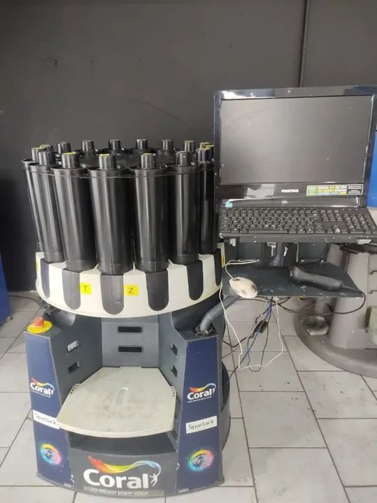 Maquina Tintometrica Para Preparação de Cores + Computador + Nobreak ...