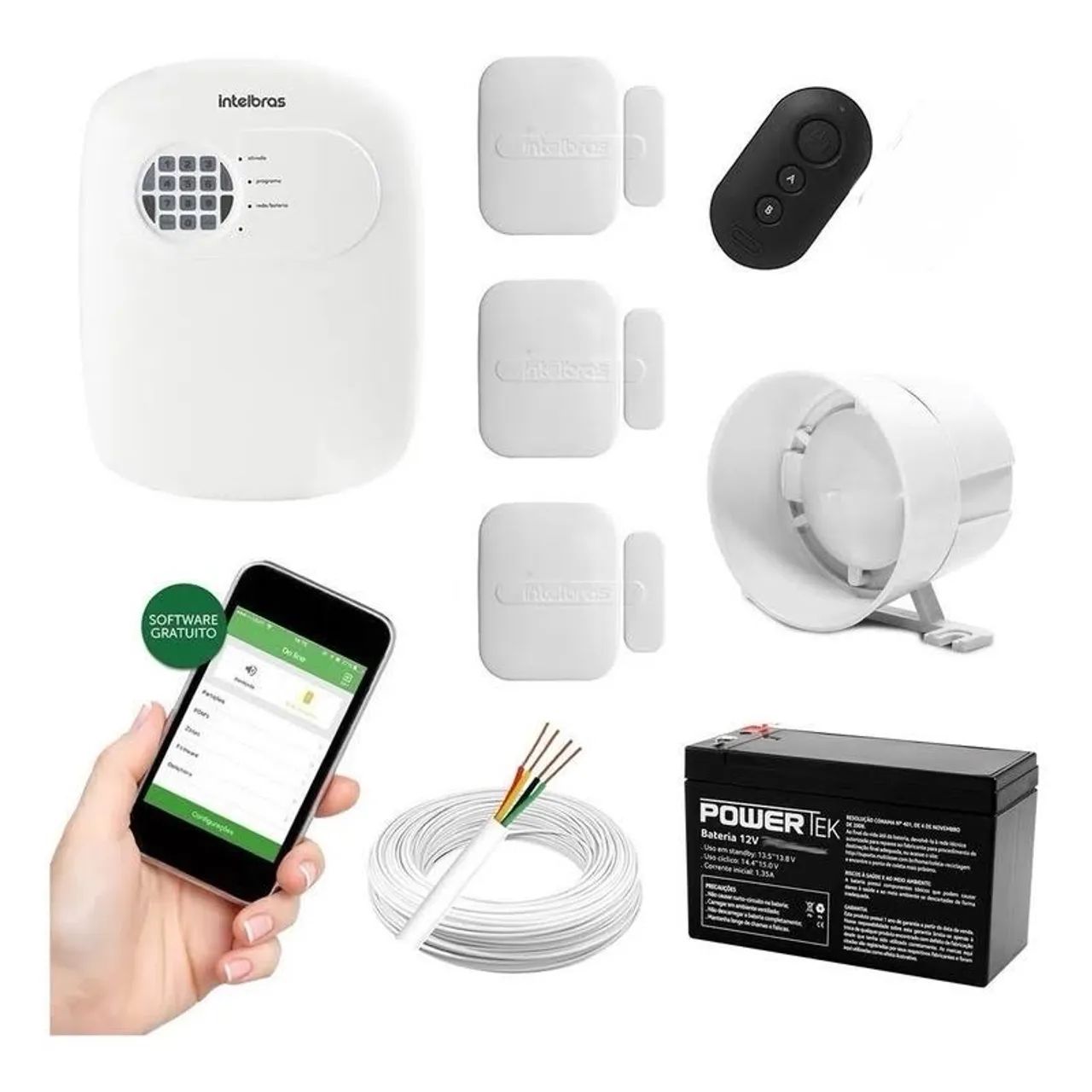 "kit alarme residencial intelbras" no Brasil