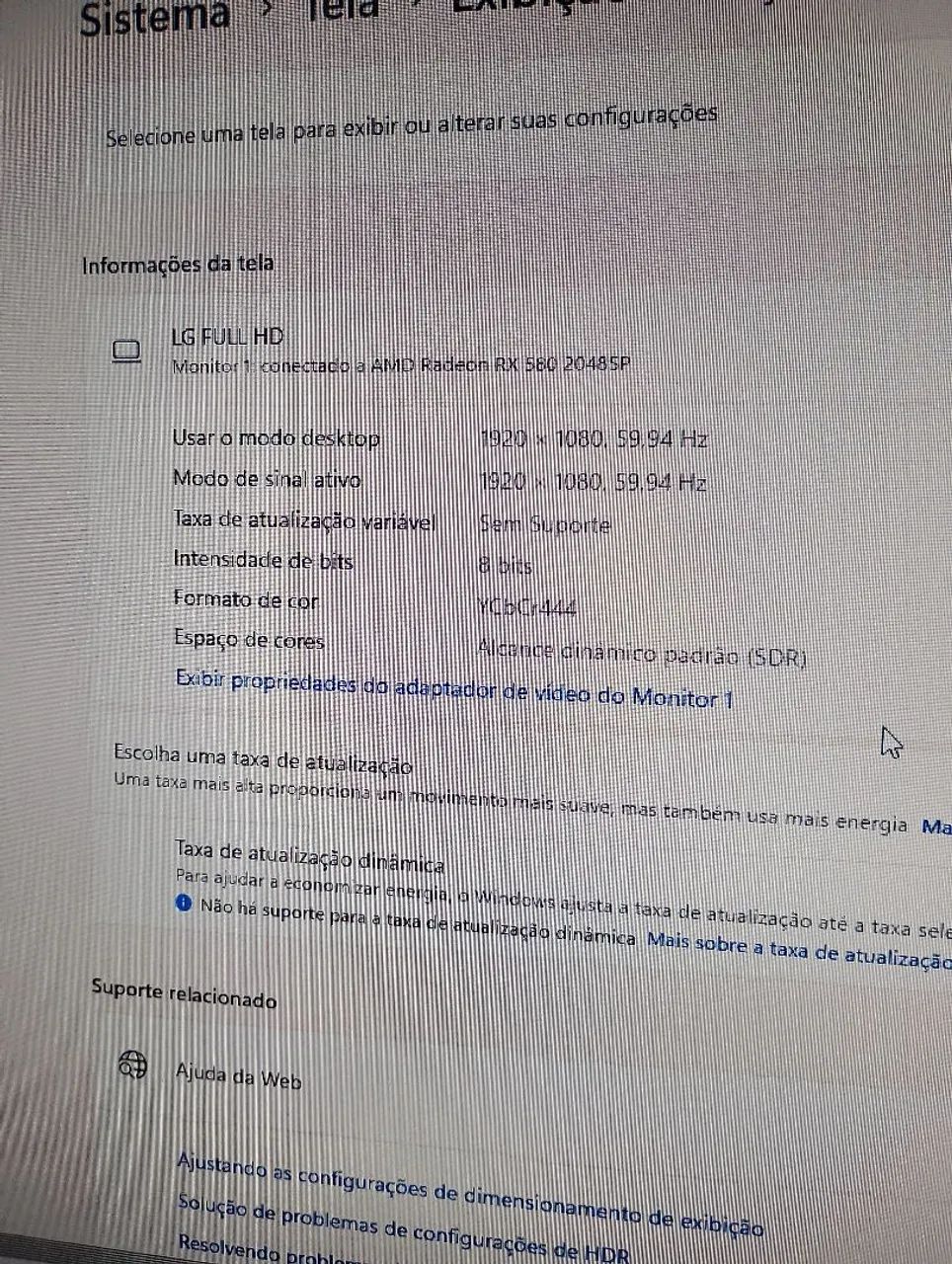Monitor gamer LC LG com linhas na tela - Monitores - Maracanã ...