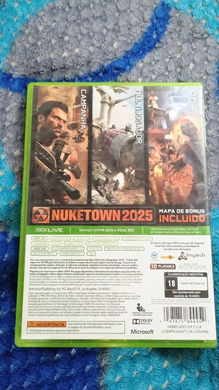 Call of duty black ops ii de Xbox 360 - Jogos de Vídeo Game - Solânea ...