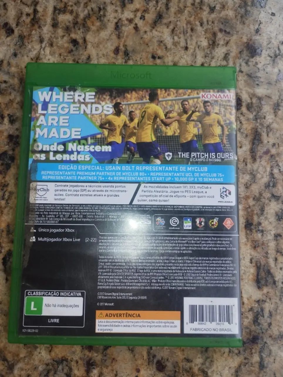 JOGO PRO EVOLUTION SOCCER 2018 XBOX ONE MIDIA FISICA VALOR SÓ 49,99 ...