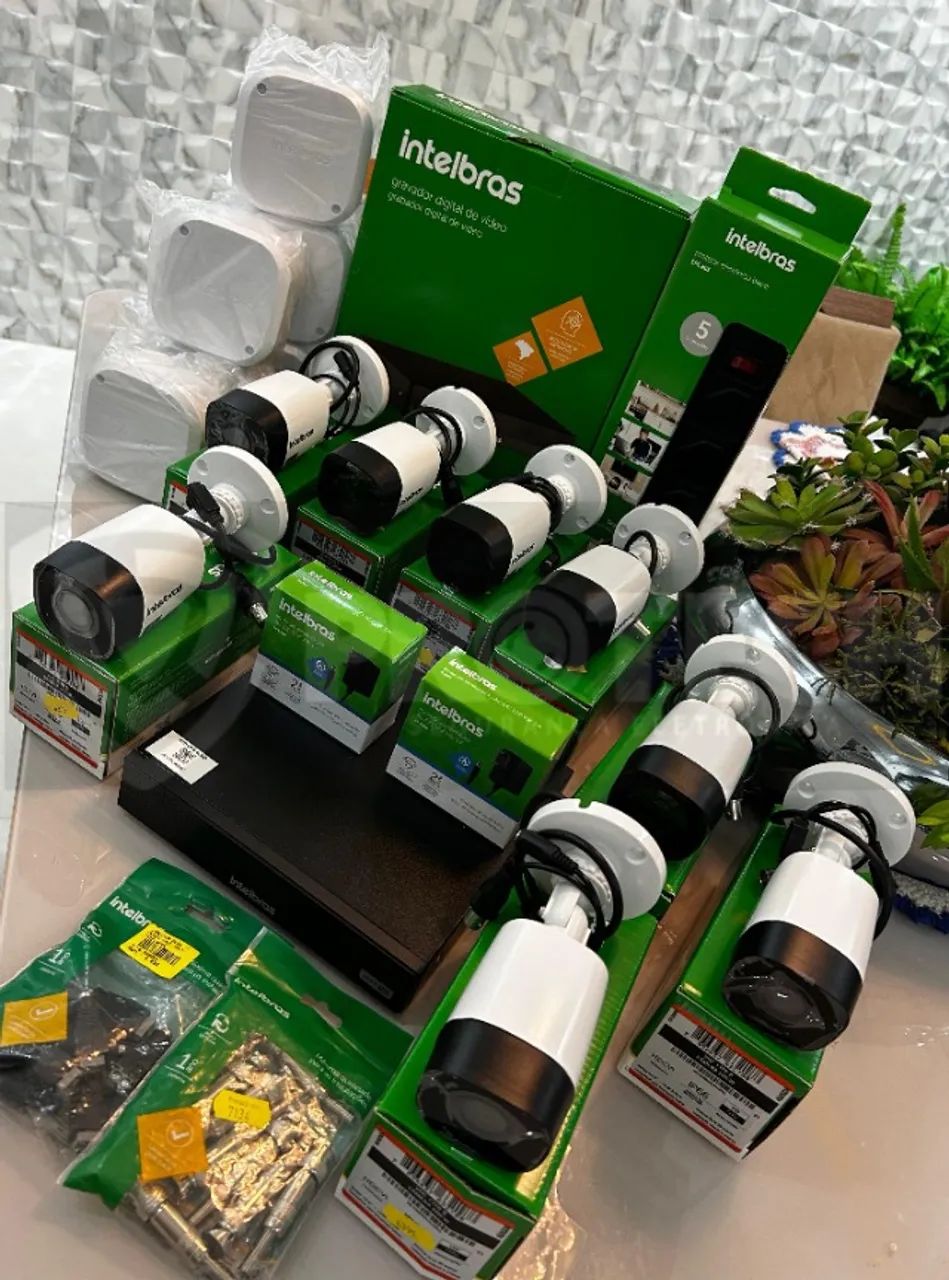 SISTEMA DE 8 CÂMERAS INTELBRAS - ALTA DEFINIÇÃO - Câmeras e Filmadoras ...