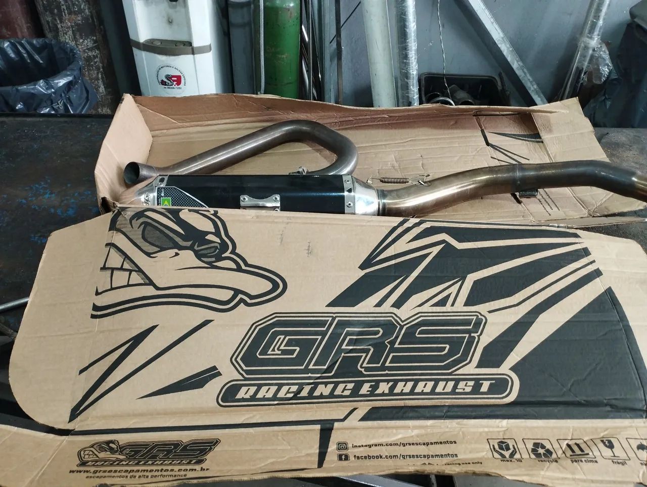Escapamento GRS Racing Exhaust - Motos - São Luís 1383125708 | OLX